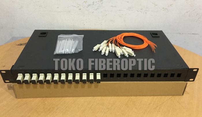 Jual OTB 12 port rackmount SC multimode / ODF 12 port SC + pigtail SC ...