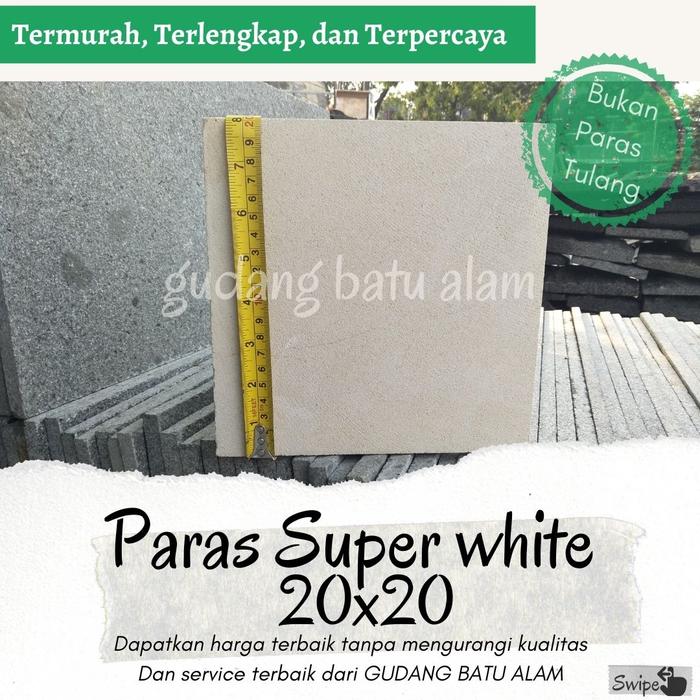 Jual Batu Alam Paras Jogja Super White 20 x 20cm - Kota Bekasi - Gudang ...
