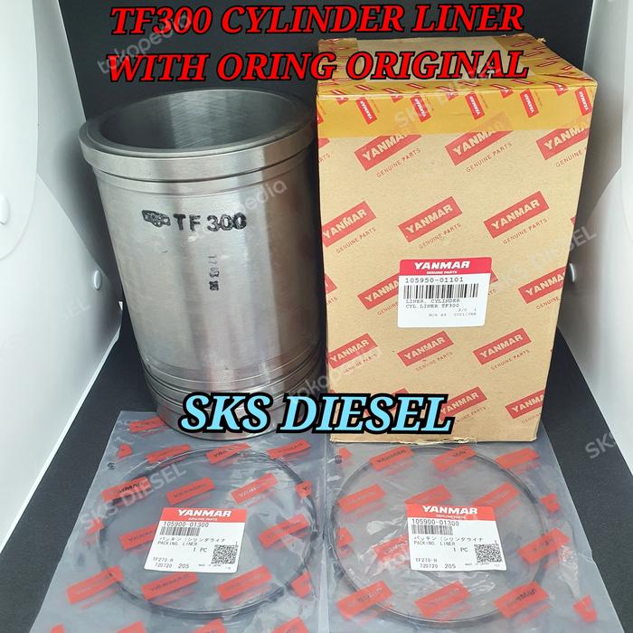 Jual TF300 Cylinder Liner with Oring Boring Bambu Yanmar TF 300 TF-300 ...