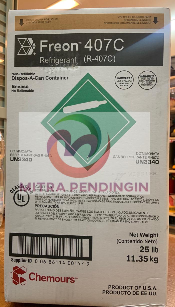 Jual Freon Chemours R407C USA - Jakarta Barat - Mitra Pendingin | Tokopedia