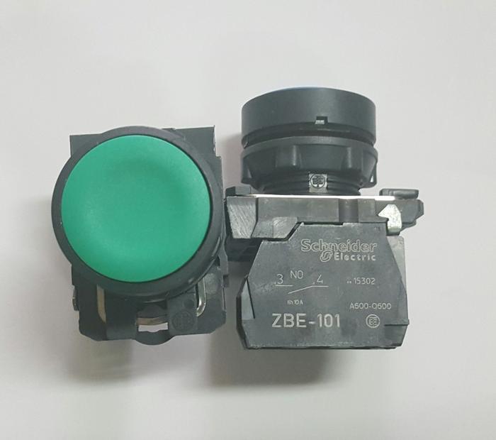 Jual Push Button Schneider Plastik XB5AA31 Green Hijau 1NO ZBE-101 22mm ...
