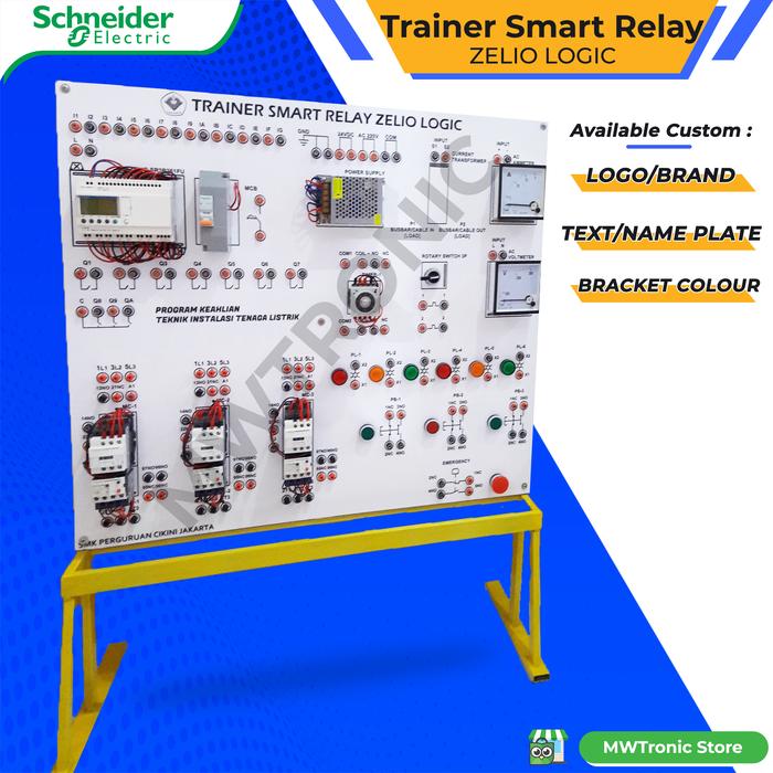 Jual TRAINER SMART RELAY ZELIO LOGIC SR3B261-FU FULLSET (Free Custom ...