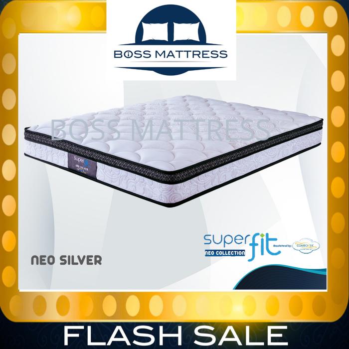 Promo COMFORTA SUPERFIT NEO SILVER ( Hanya KASUR ) 160 180 200 90 100 ...
