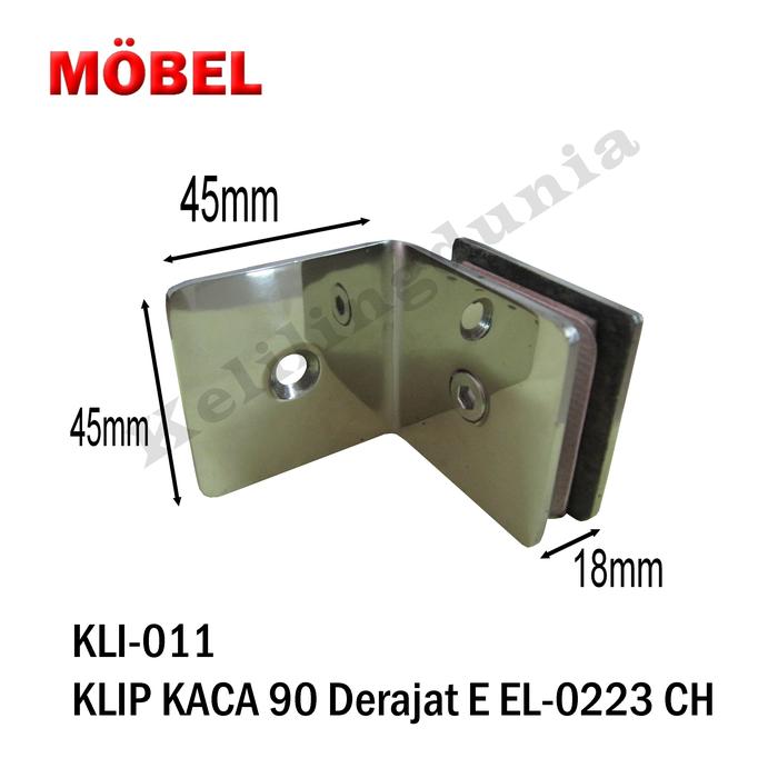 Jual Klip Kaca 90 Derajat Penjepit Kaca ke Tembok Kamar Mandi Shower ...