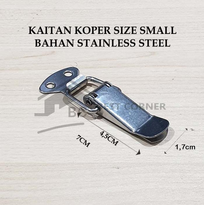 Jual Kaitan Koper Small STAINLESS STEEL / Overval / Kaitan peti / Koper ...