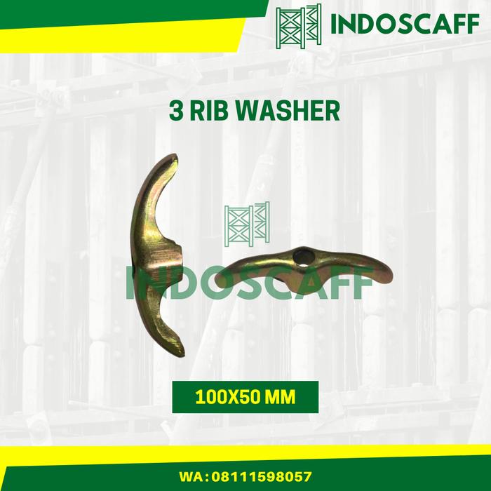 Jual 3 Rib Washer Plate - Pengikat Sabuk Bekisting Pipa - Three Rib ...