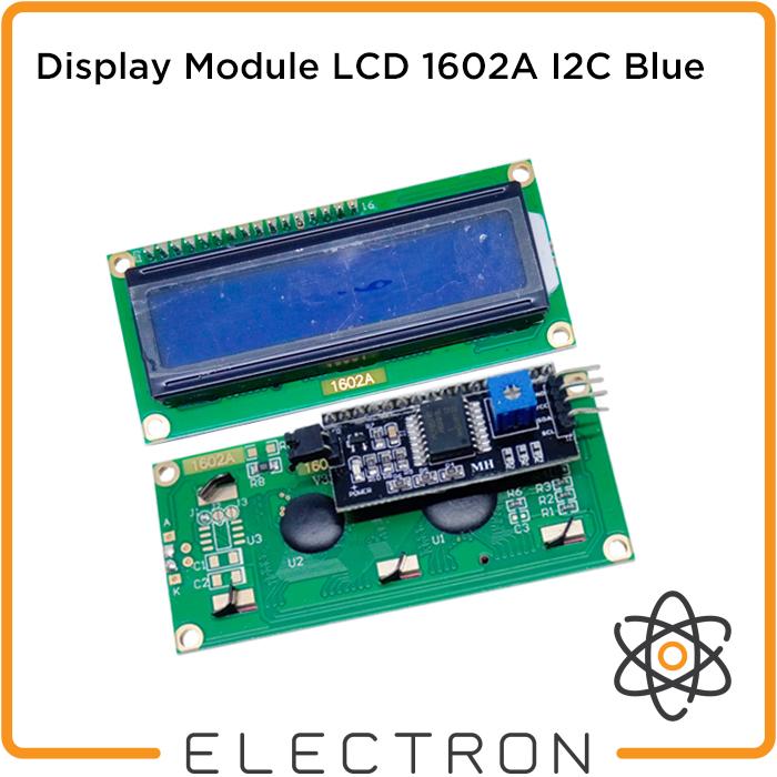 Jual Display Module LCD 1602A I2C Blue Biru Backlight 16x2 IIC 1602 4 ...