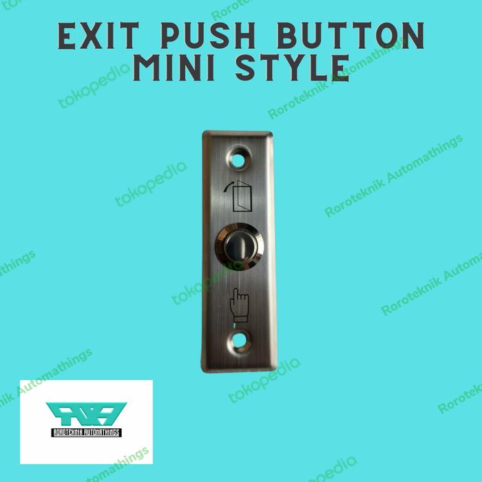 Jual Exit push button stainless access pintu modern mini style ...