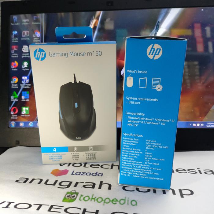 Jual gaming mouse HP m150 optical maximal 6400dpi - Jakarta Pusat ...