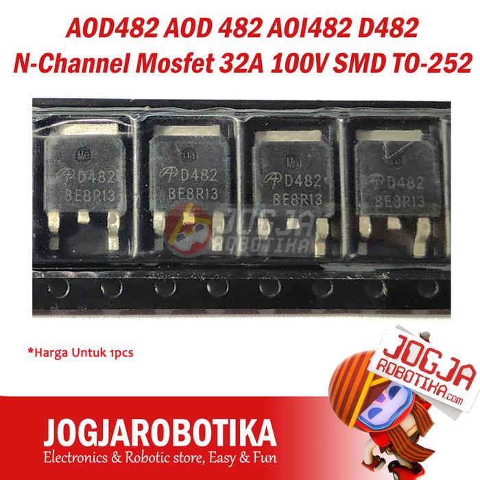 Jual AOD482 AOD 482 AOI482 D482 N-Channel Mosfet 32A 100V SMD TO-252 ...