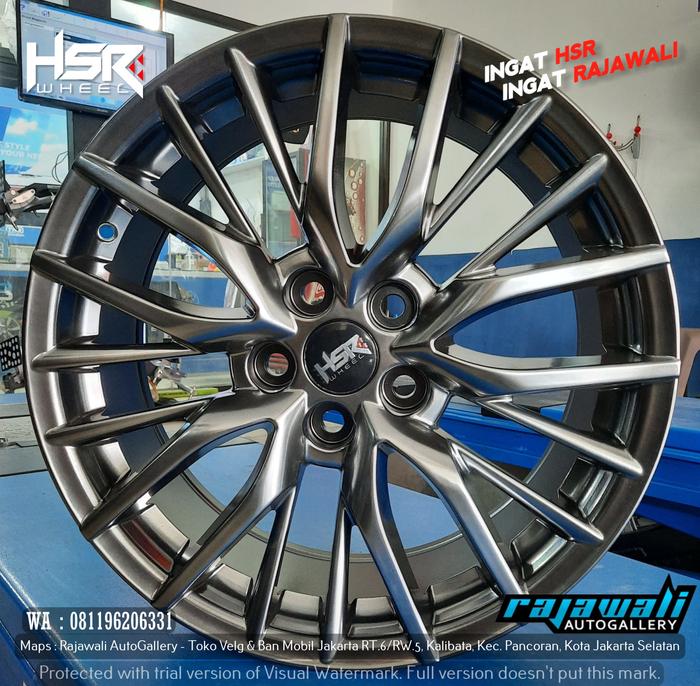 Jual VELG MOBIL TOYOTA CAMRY 2021 RING 18 HSR PACMAN R18 HYPER BLACK ...