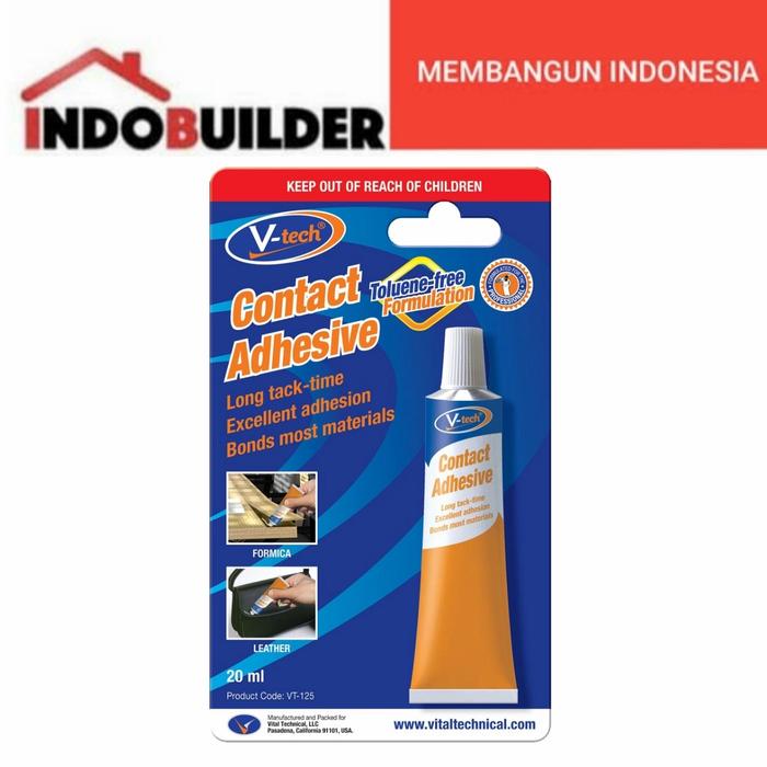 Jual VTECH VT 125 CONTACT ADHESIVE 20 ML / LEM KUNING SERBAGUNA - Kab ...