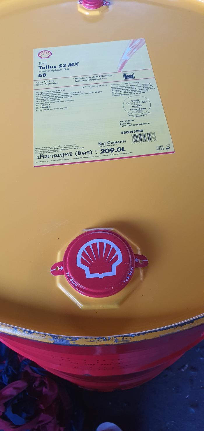 Jual Hydraulic Oil SHELL TELLUS S2 MX 68 Pelumas Hidrolik iso vg 68 ...
