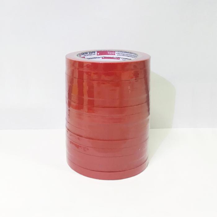 Jual (14 Pcs) Nachi Bakery Tape Hard PVC Tape 9 mm x 50 yard Merah ...