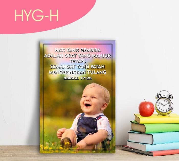 Jual poster kayu kutipan injil ayat alkitab amsal 17:22 dekorasi ...
