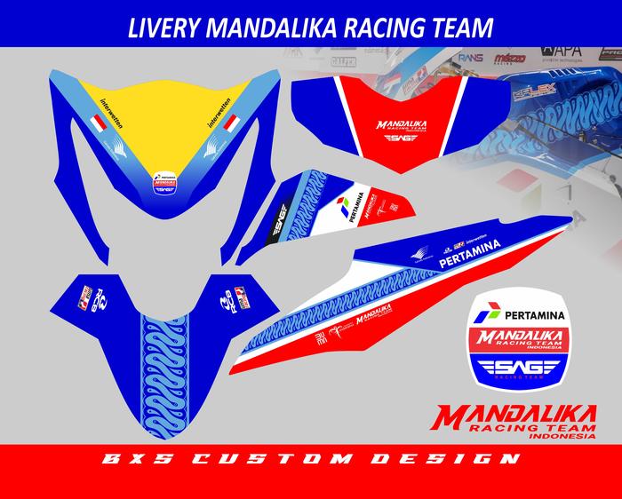 Jual PREMIUM DECAL HONDA BEAT LIVERY PERTAMINA MANDALIKA RACING TEAM ...