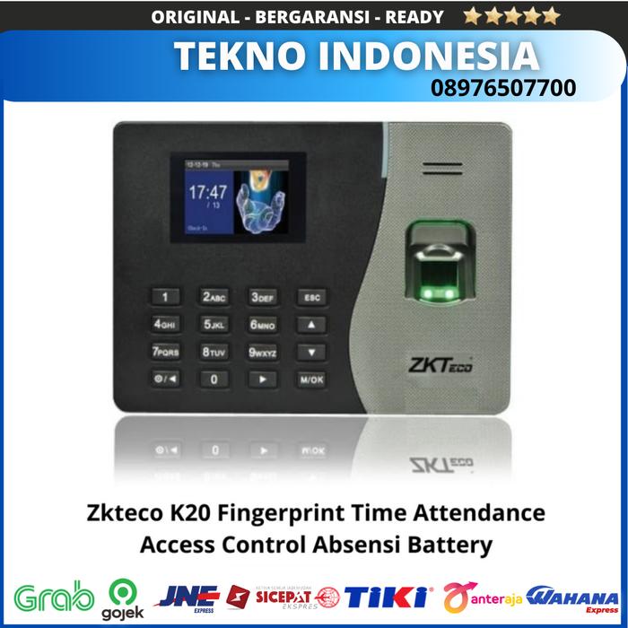 Jual Zkteco K20 Fingerprint Time Attendance Access Control Absensi Battery - Kota Semarang ...