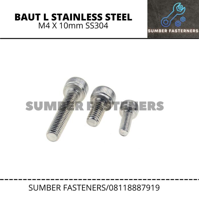 Jual Baut L M4x10mm Stainless Steel Anti Karat - Jakarta Utara - SUMBER ...