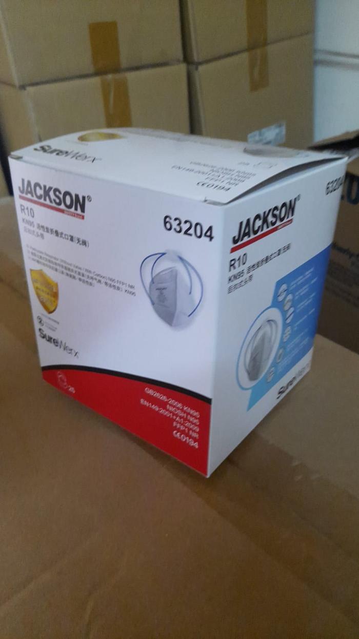 Jual ORI - Masker Jackson Safety 63204 N95 Foldflat Carbon Respirator ...