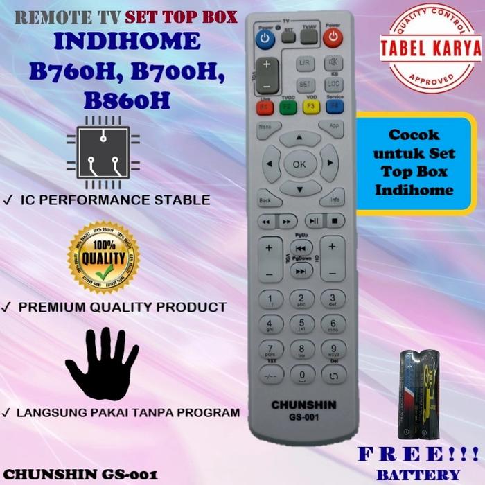 Jual REMOTE REMOT STB DIGITAL ATAU SET TOP BOX INDIHOME B700,B760H ...