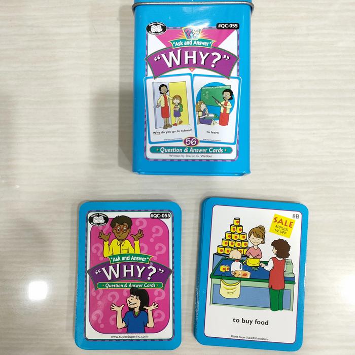 Jual kartu super duper publication fun deck flashcard wh question why ...