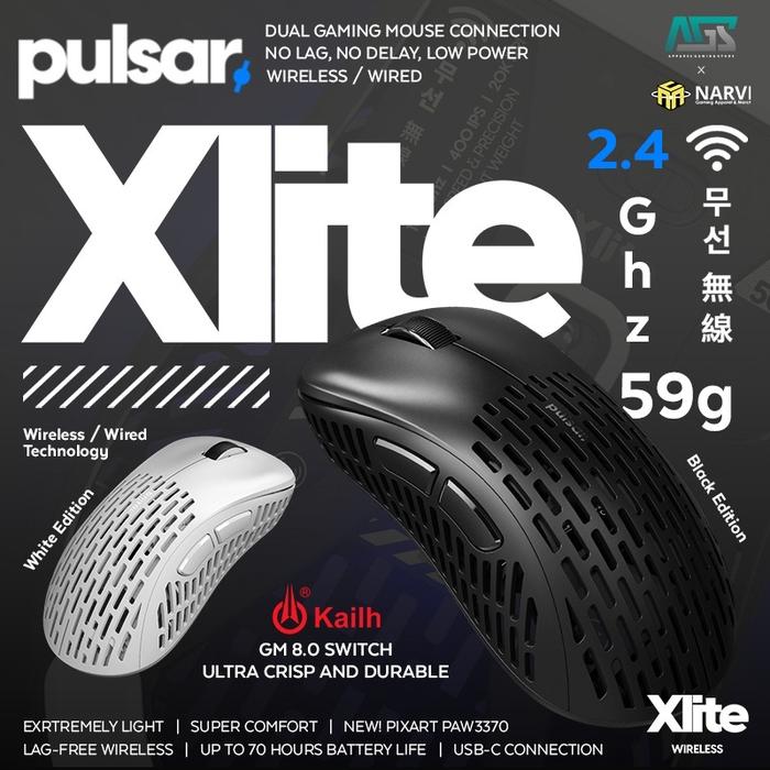 Promo Pulsar Xlite 2.4Ghz Ultralight Ergonomic Wireless - Gaming Mouse ...