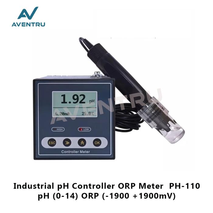 Jual Online Industrial PH Controller ORP Meter Monitor Digital 0.02pH 1mV - ORP Probe Only ...