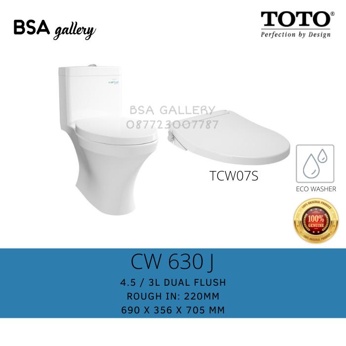 Jual KLOSET DUDUK TOTO CW630J ECOWASHER / KLOSET TOTO MONOBLOK CW 630 J ...