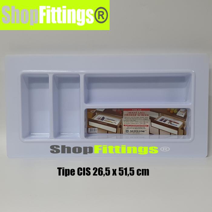 Jual Modelline Rak Sendok Plastik Laci Dapur Kitchen Drawer Cutlery ...