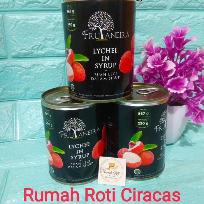 Jual LECI KALENG BUAH LYCHEE IN SYRUP FRUTANEIRA 567GR CAN JAR LECY ...