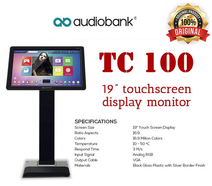 Jual AUDIOBANK TC100 TOUCHSCREEN KARAOKE DISPLAY MONITOR 19" TC-100 TC ...