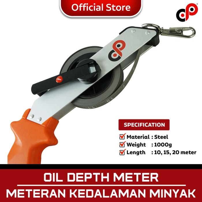 Jual CP| Oil Depth Meter| Sounding Tape| Meteran Minyak| Stainless|10 ...