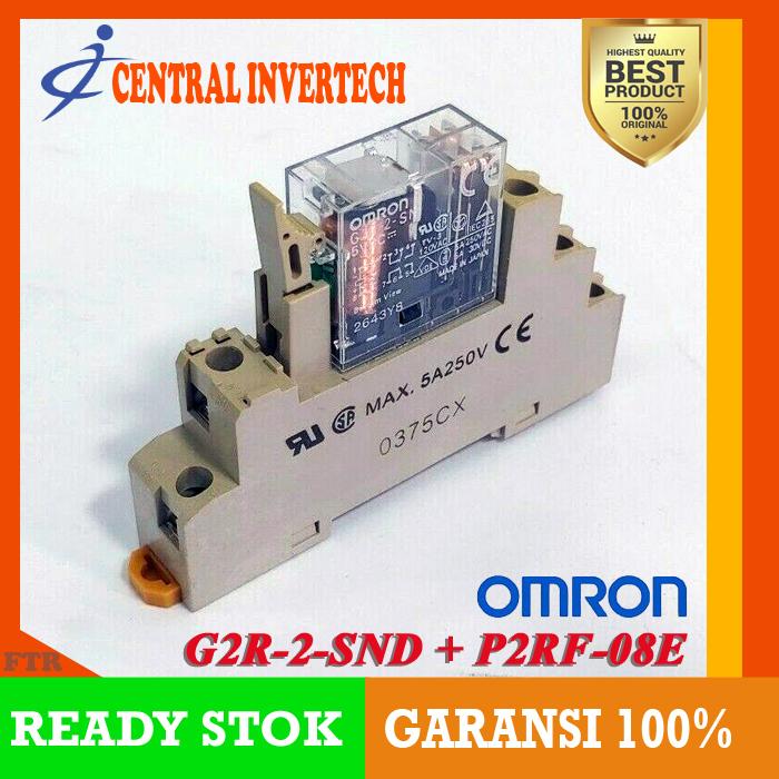 Jual Relay G2R - 2 - SND DC24V & Socket P2RF - 08E Omron - Kota Bandung - CENTRAL INVERTERCH ...