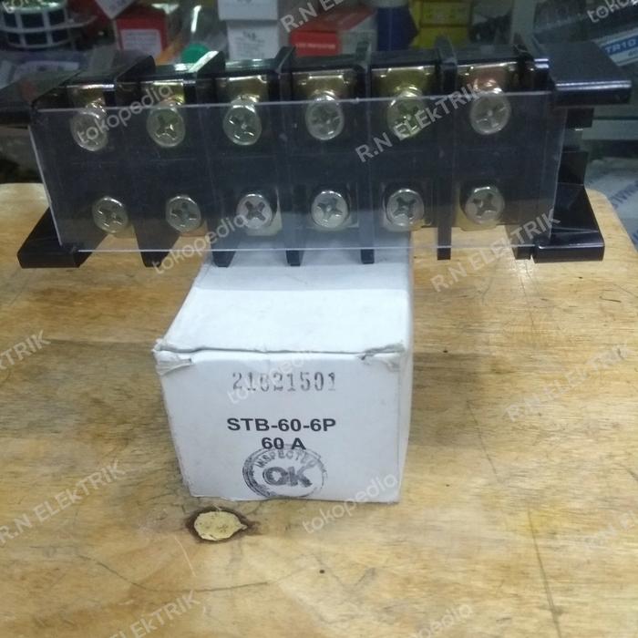 Jual Terminal Blok / Block 60A 6P 6 Pole PM Electric - Jakarta Pusat - R.N ELEkTRIK | Tokopedia