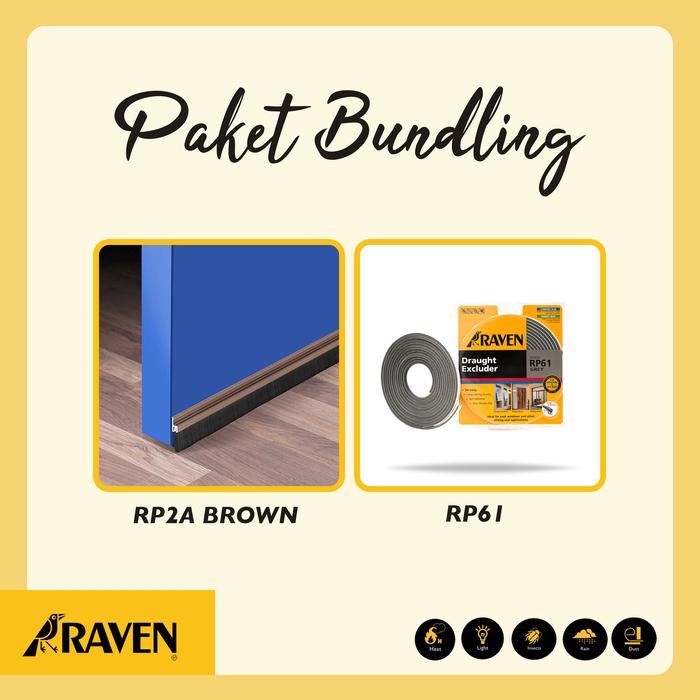 Promo RAVEN Door Seal Bundling RP2A Brown + RP61 Grey - Penutup Celah ...