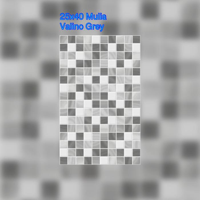 Jual Mulia Keramik Wall Tile Valino Collection (Grey,Blue) size 25x40 ...