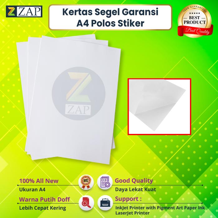 Jual Kertas Segel Premium Sticker Garansi Stiker Pecah Telur Putih ...