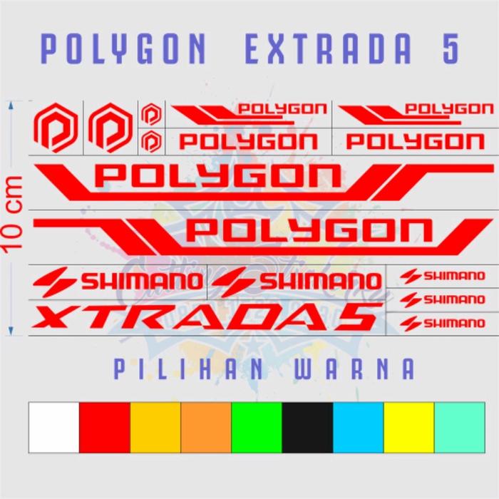Jual Stiker Sepeda polygon xtrada 5 - Kota Bekasi - Amanda Graphia ...
