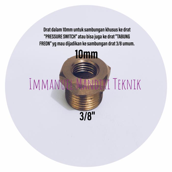 Jual Nepel Freon Tabung 3/8 x 10mm / Konektor Tabung Freon 3/8 x 10mm ...