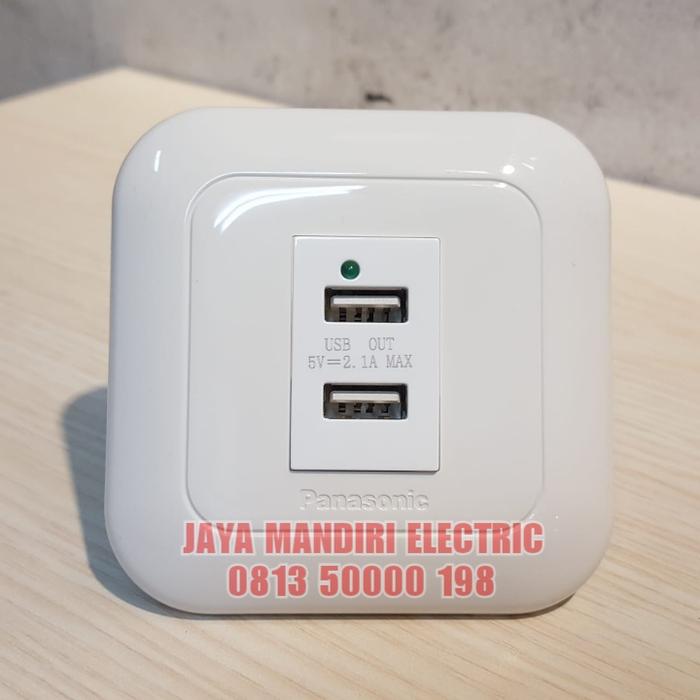 Jual SAKLAR USB CHARGER PANASONIC wide series / OUTLET USB DOUBLE ...