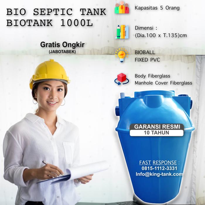 Jual TANGKI Septic Tank BIOFIL BIOTANK 1000 Liter / 1m3 - Jakarta Barat ...