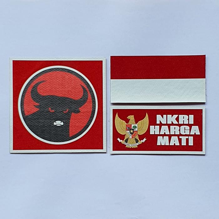 Jual Emblem Patch Kemeja Partai PDIP Kualitas Premium - 3PCS EMBLEM ...