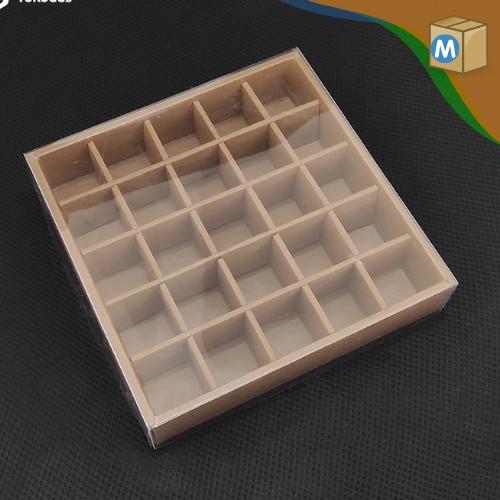 Jual box nastar isi 25 tutup mika sekat tempat roti cake dus cookies ...