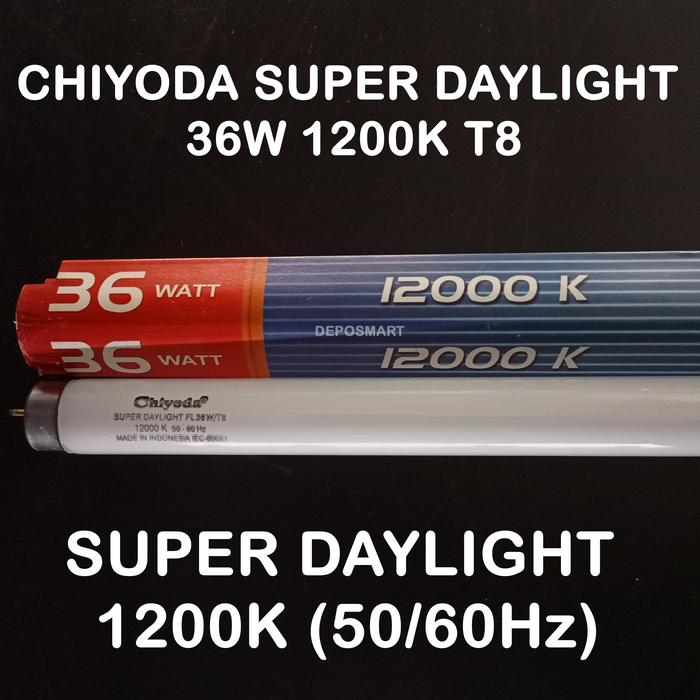 Jual LAMPU TL CHIYODA SUPER DAYLIGHT 36W 12000K T8 - LAMPU MURAH TERANG ...