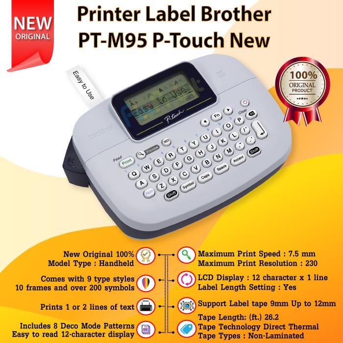 Jual Printer Brother PT-M95 Handy Label Maker Portable P-Touch New ...