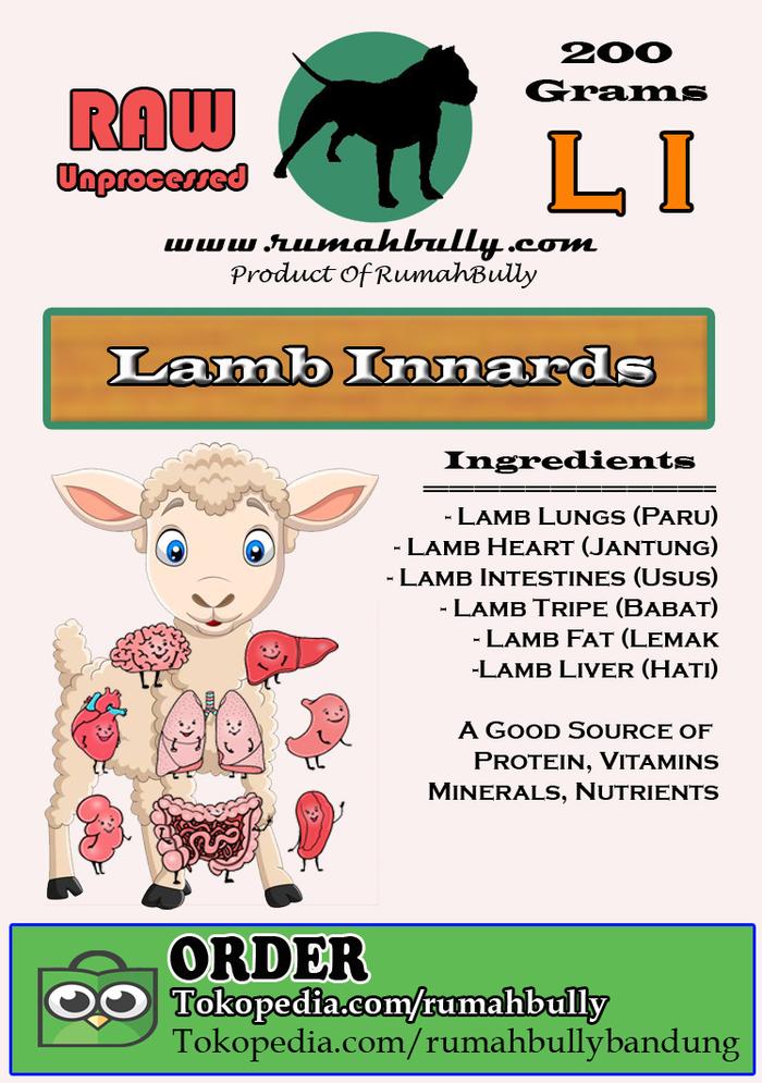 Jual Lamb Innards Jeroan Domba / Dog Cat Raw Food Makanan Anjing Kucing ...
