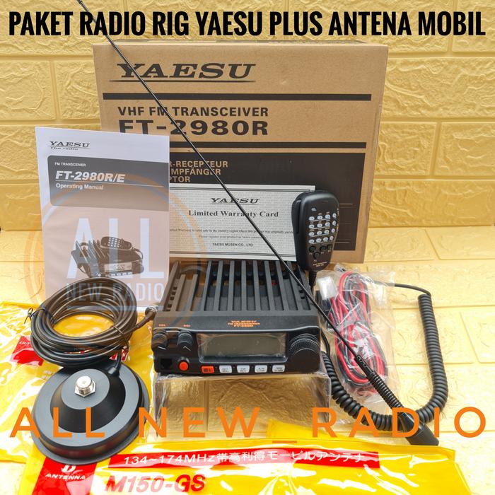 Jual RIG YAESU FT2980R FT-2980 PLUS ANTENA MOBIL M150 BRACKET MAGNET DP-SPM - Jakarta Utara ...