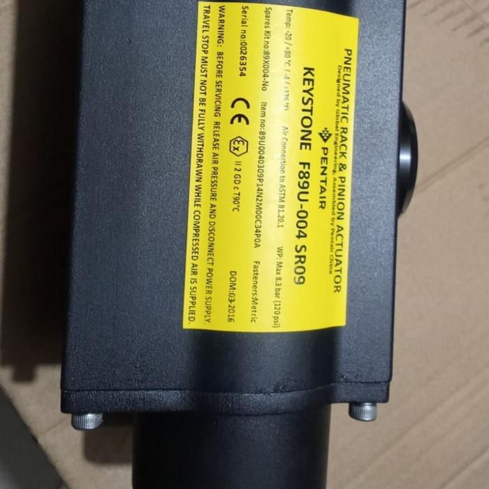 Jual KEYSTONE Pneumatic Actuator Single Acting F.89U-004-SR09 - Kota ...