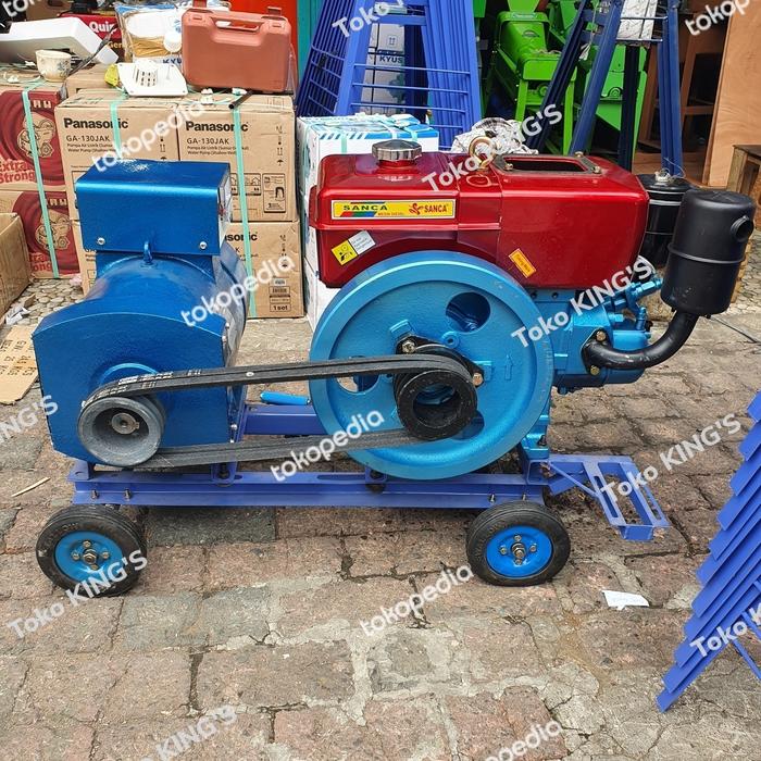 Jual Genset Diesel Generator Listrik Solar Mesin 7 HP + Dinamo ST3 ...