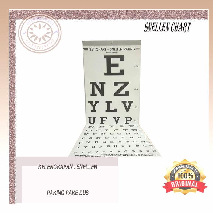 Jual Test Chart Snellen Ranting / Snelen Tes Mata Rabun - Jakarta Utara ...